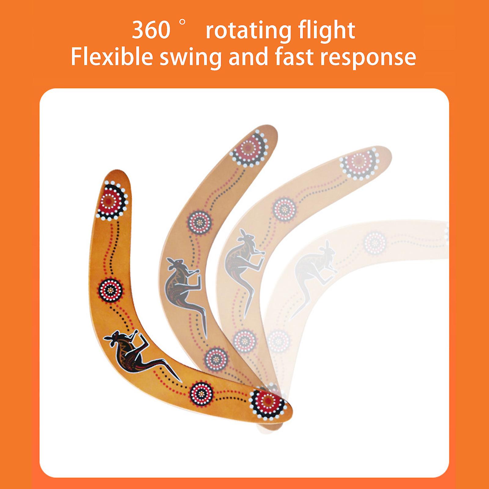 2Pcs Boomerang Toy V-shaped Wooden Boomerang Smooth Surface Children's ...