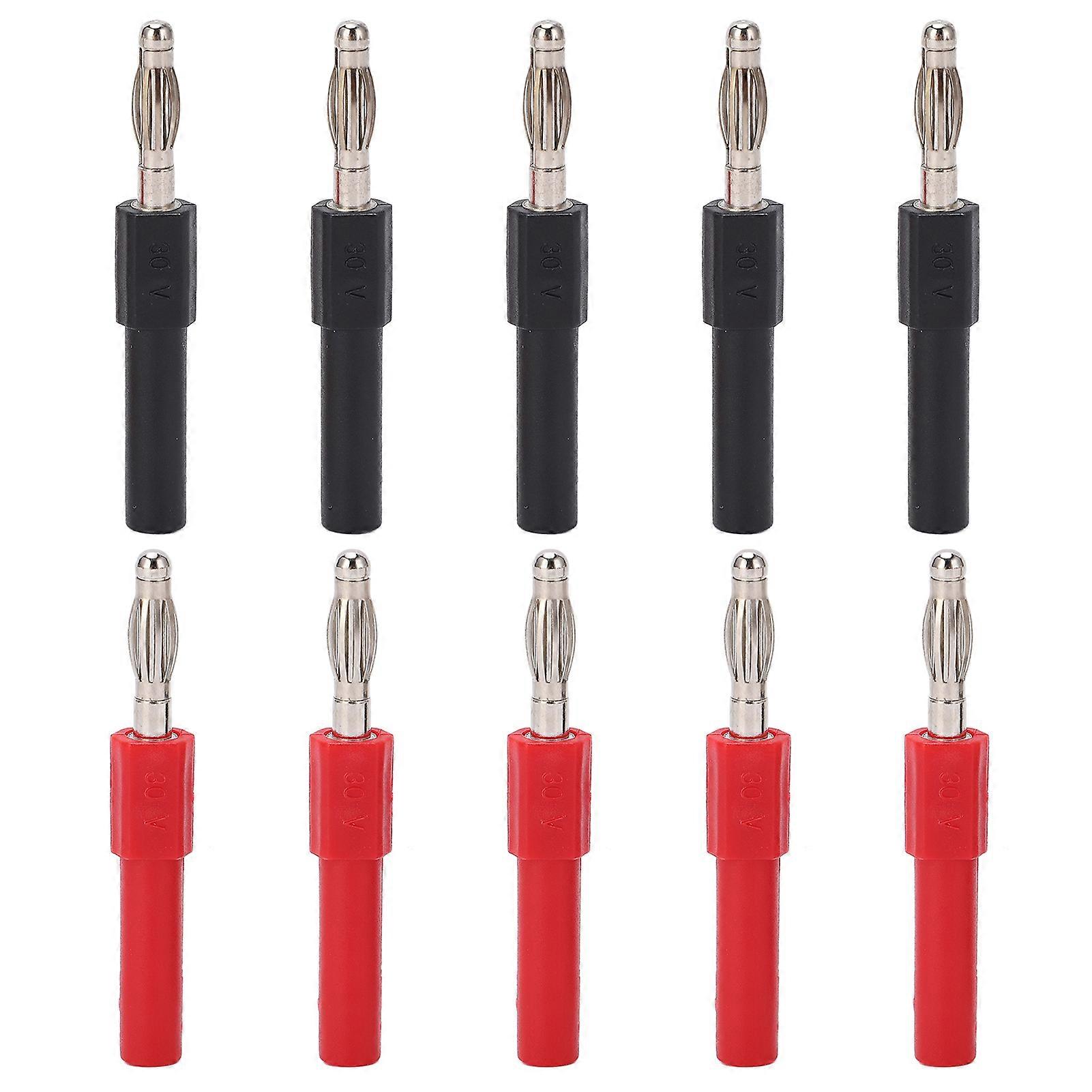 5Set J.20012 Banana Plug Connector 4mm Male to 2mm Female Multimeter ...