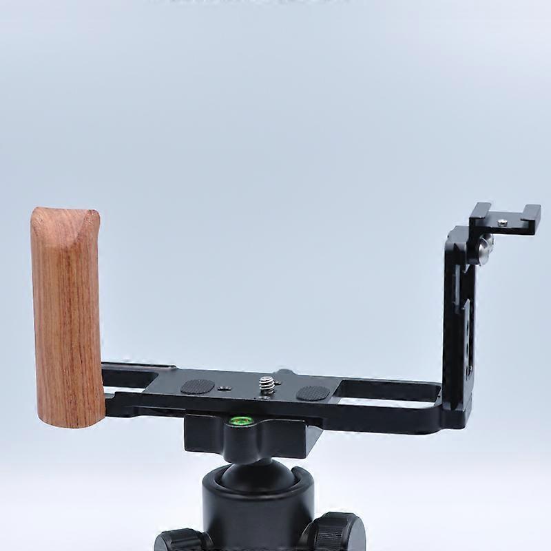 Wooden L Bracket For Fuji Gfx 50r Fujifilm Camera With Hot Shoe Mount ...