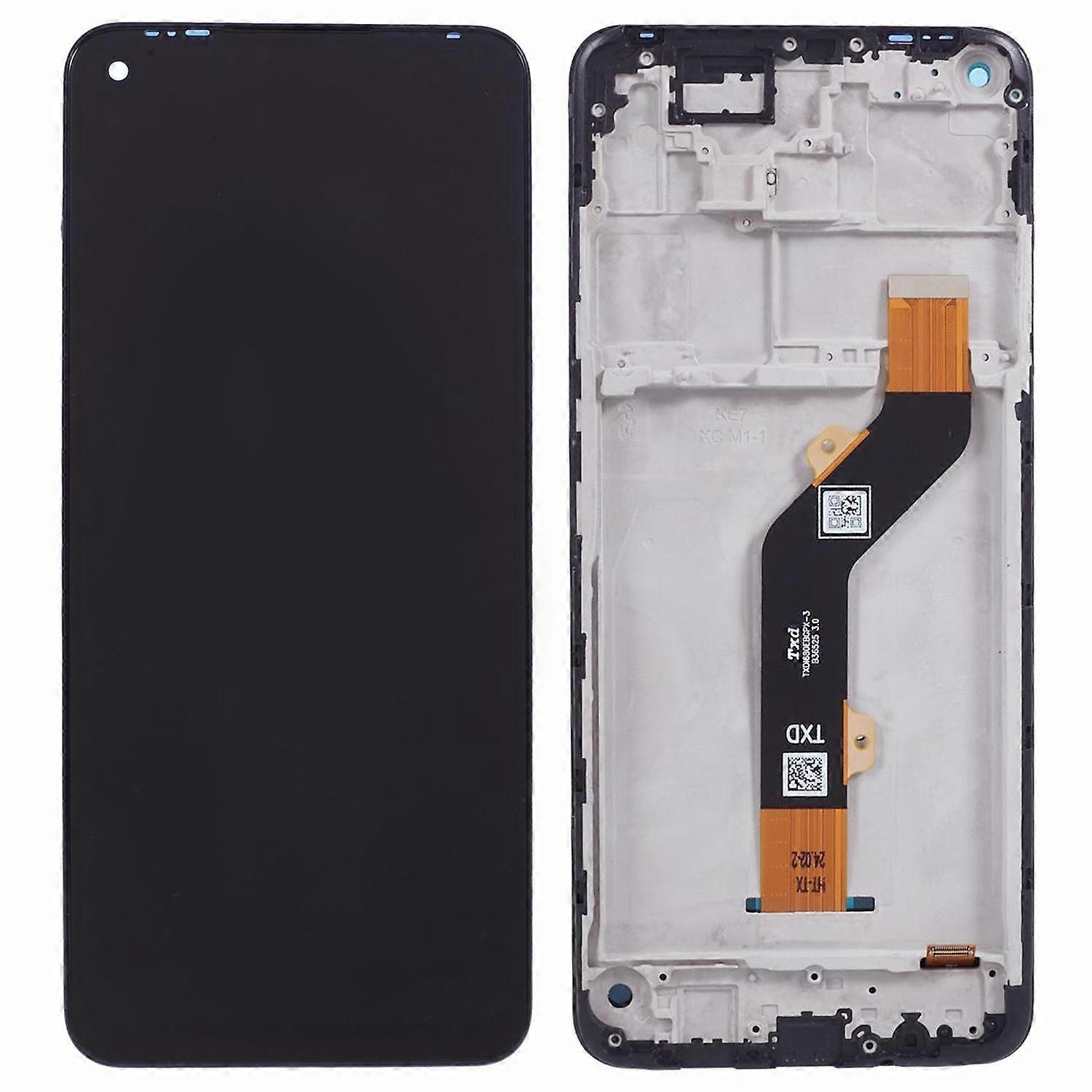 For TECNO Spark 6 KE7 Grade C LCD Screen and Digitizer Assembly + Frame Replacement Part ...