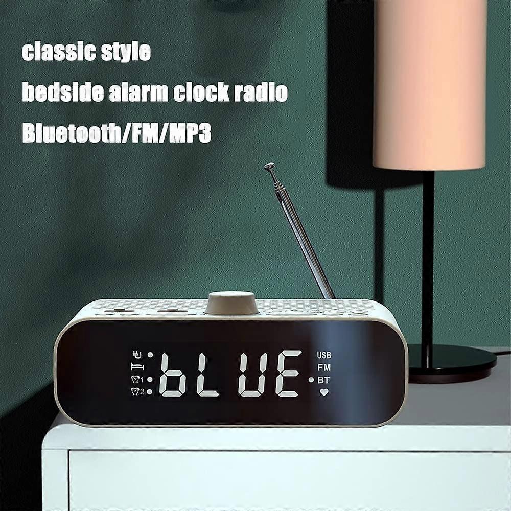 Radio Controlled Alarm Clock, FM Radio, with Bluetooth Speaker, with ...