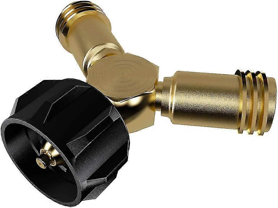 Propan Tank Y-splitter, Propan Adapter 2-vägsventil för en 20lb Lp Gas ...