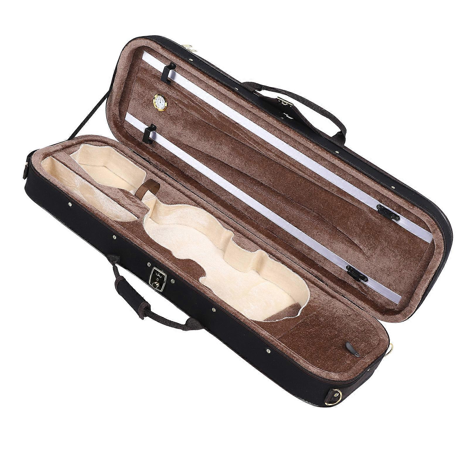 4/4 Size Violin Box with Hygrometer Hard Shell Violin Storage Case ...