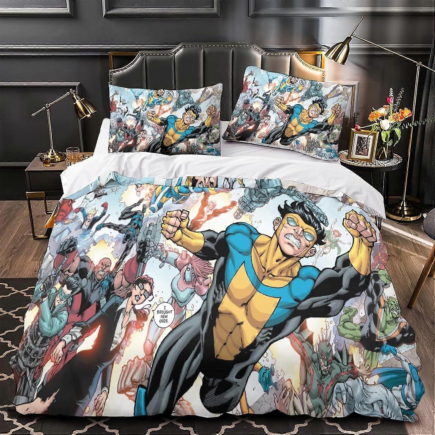 Invincible Duvet Cover Set,Superhero Duvet Cover D Mark Grayson ...