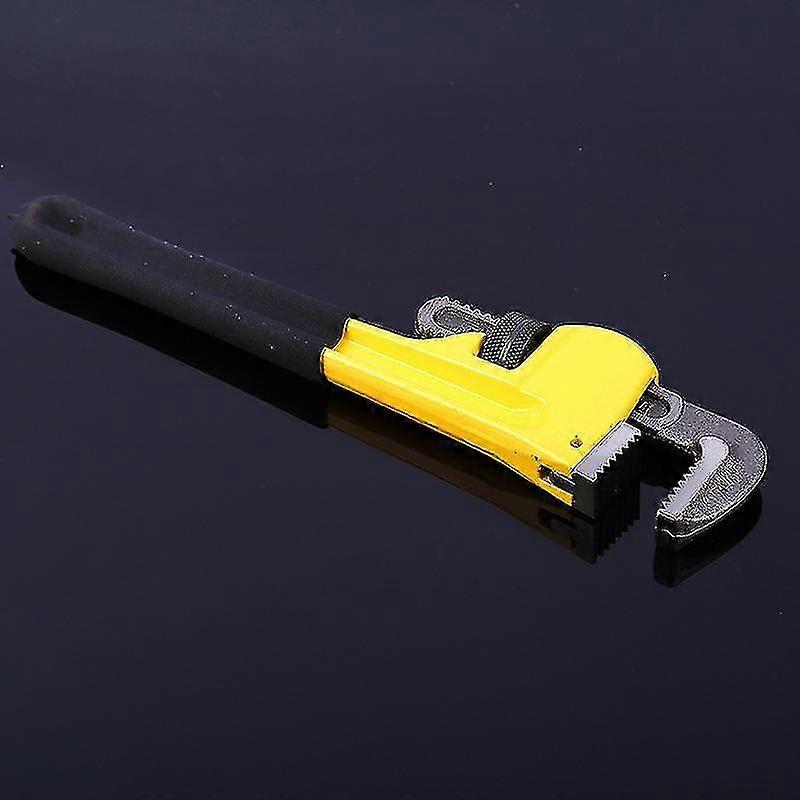 25cm Heavy Duty Aluminum Straight Pipe Wrench, Adjustable Plumbing ...
