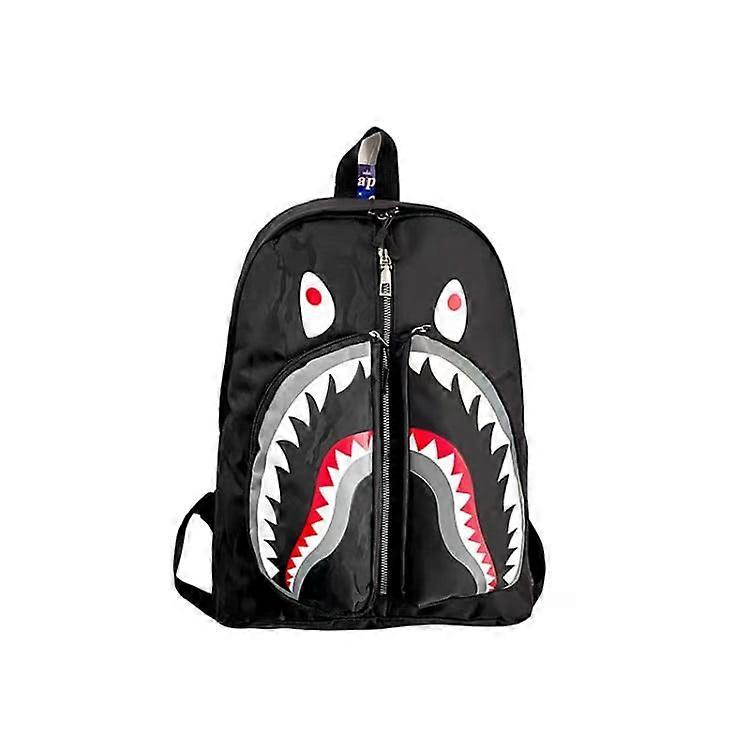 BAPE Backpack Shark Schoolbag Laptop Bag Travel Camping Outdoor Sports ...