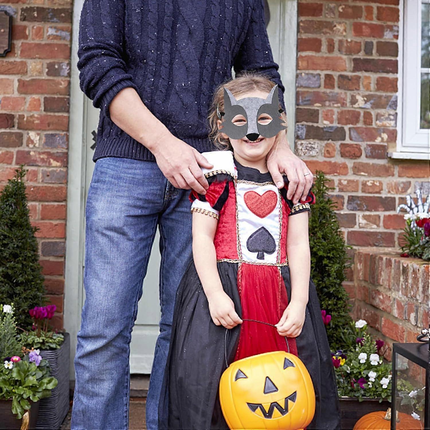 Wolf Felt Half Animal Masquerade Masks, Wolf Costume Masks, Wolf Masks ...