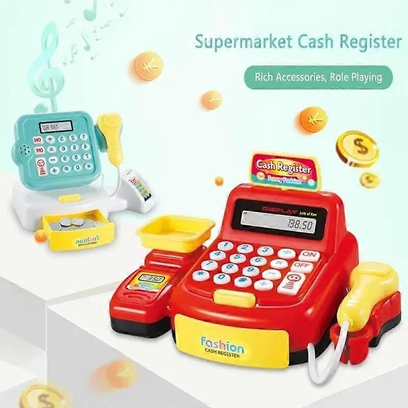 Pretend Play Store Electronic Toy Kids Cash Register STEM Toy Cash ...