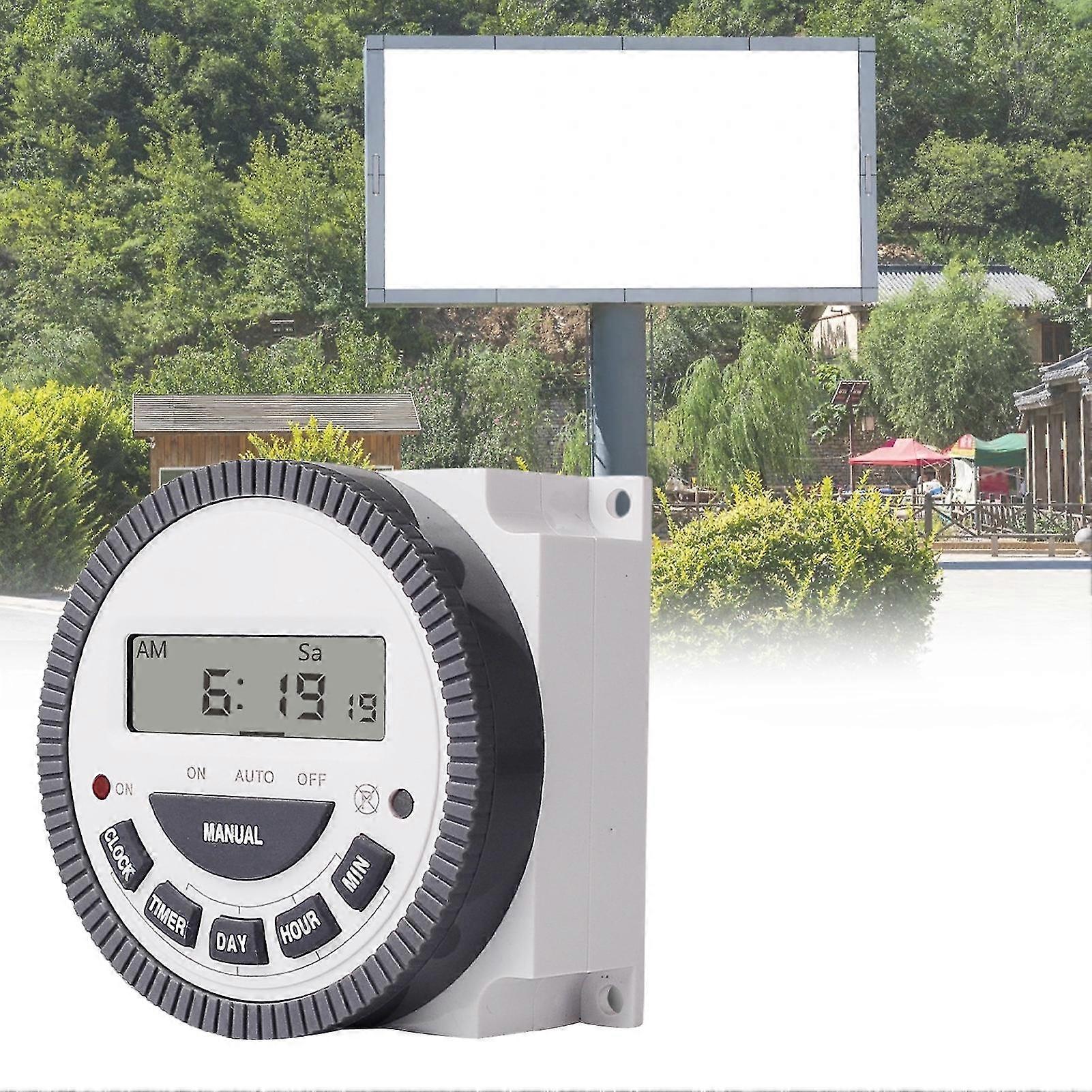 Tm619h-2 Time Switch Programmable Accurate Timing Multipurpose Automatic Lcd Digital Timer Relay ...