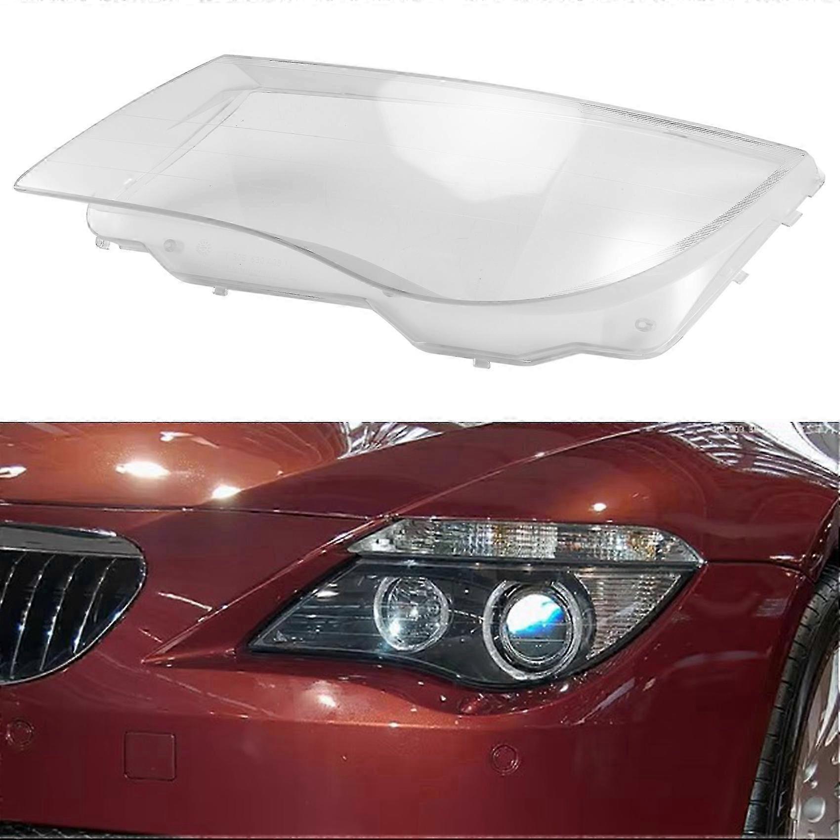 For 6 Series E63 E64 M6 2004-2007 Car Headlight Cover Headlamp Glass ...