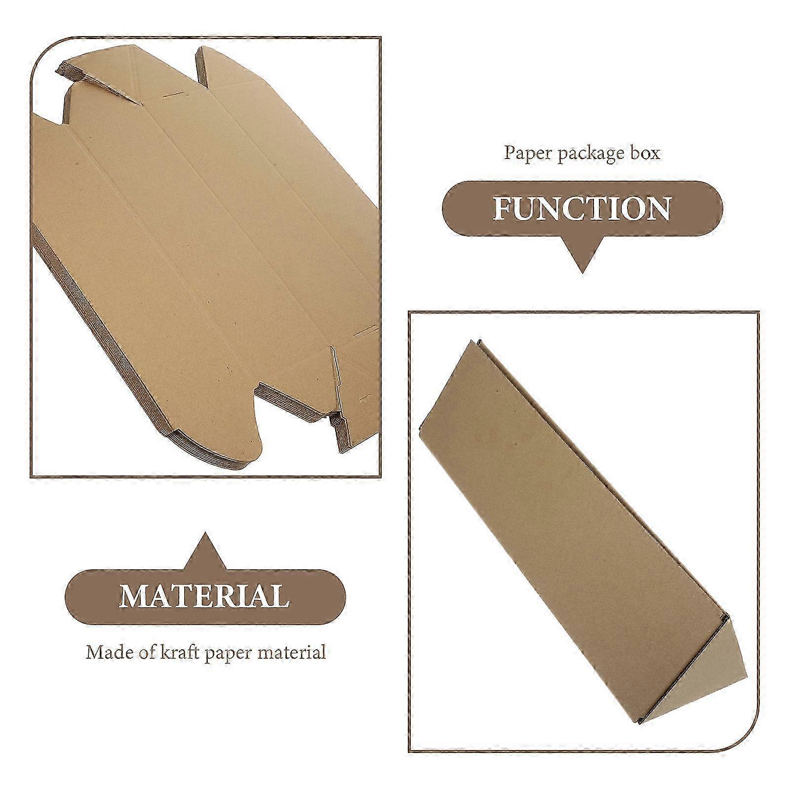 10pcs Mailing Tube Triangle Shape Shipping Box Drawing Storage Tube ...