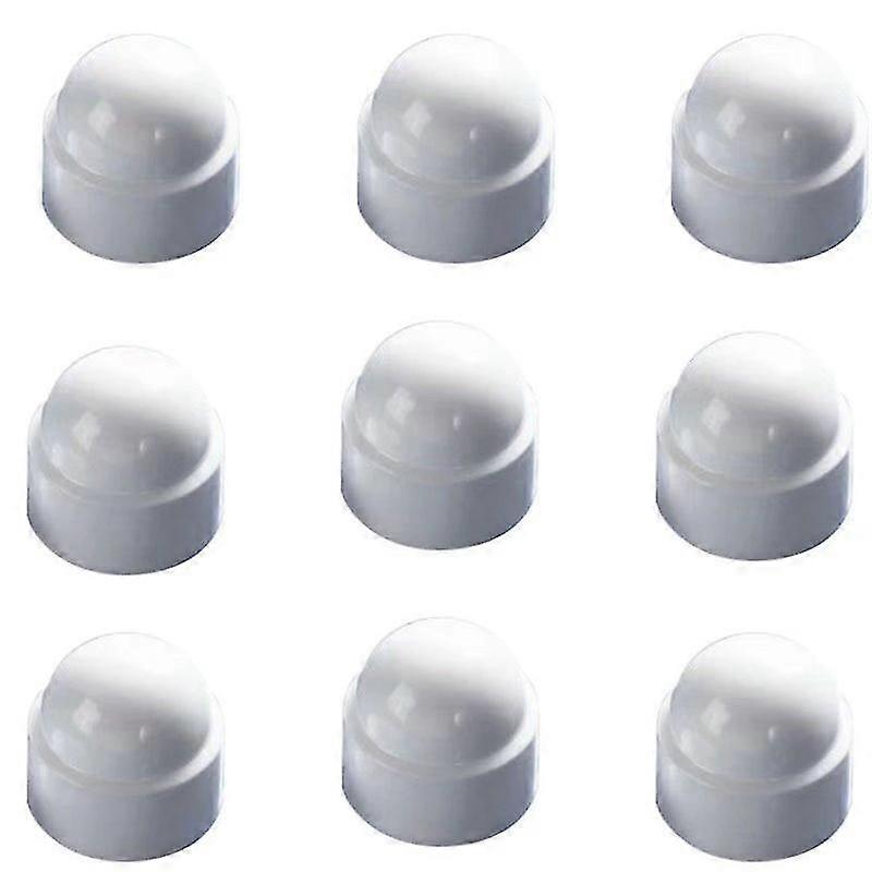 White Plastic Dome Bolt Nut Protector Cap Cover (20, M12/19mm) | Fruugo UK