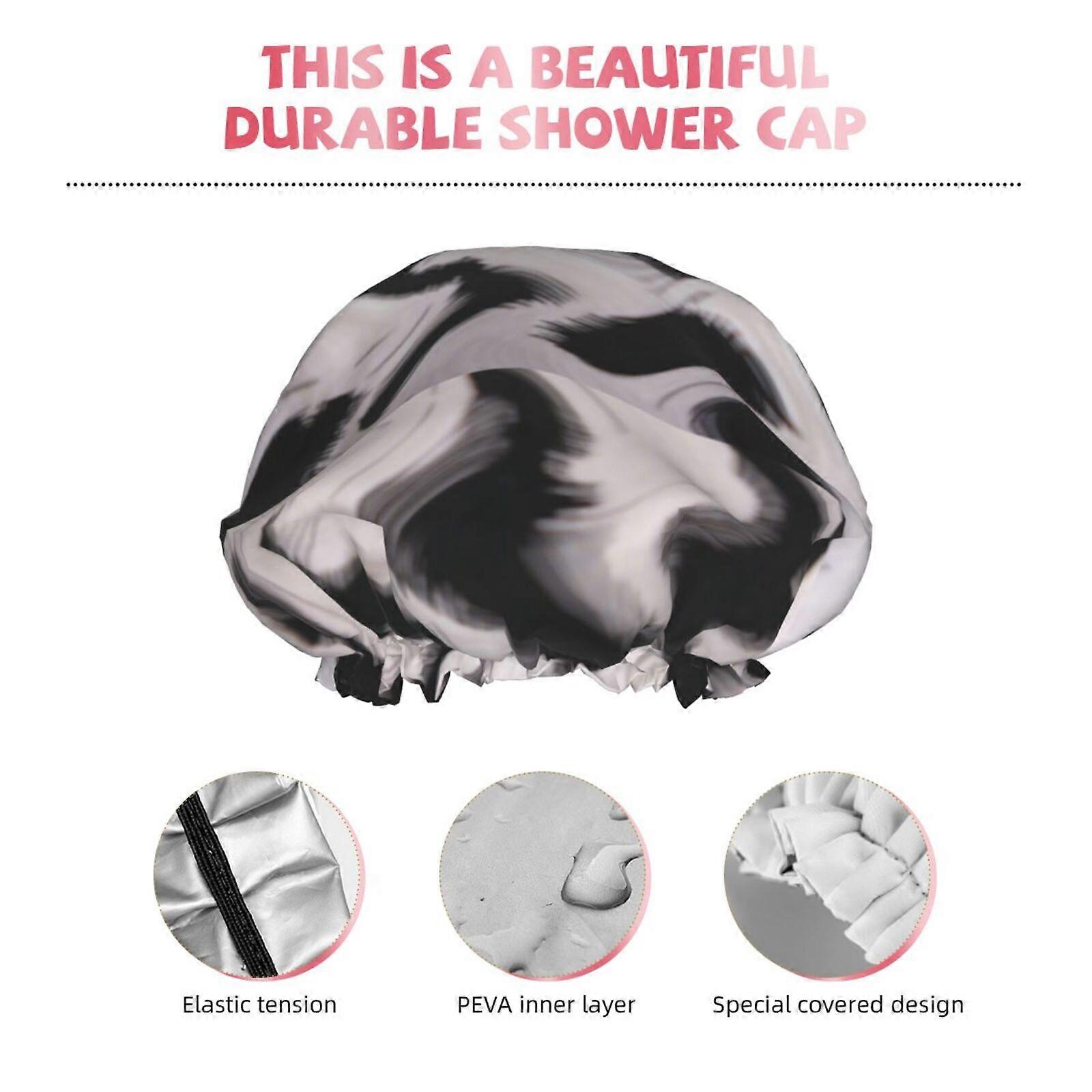 Funny Giraffe Animal Pattern Shower Cap For Women Girls Adjustable ...