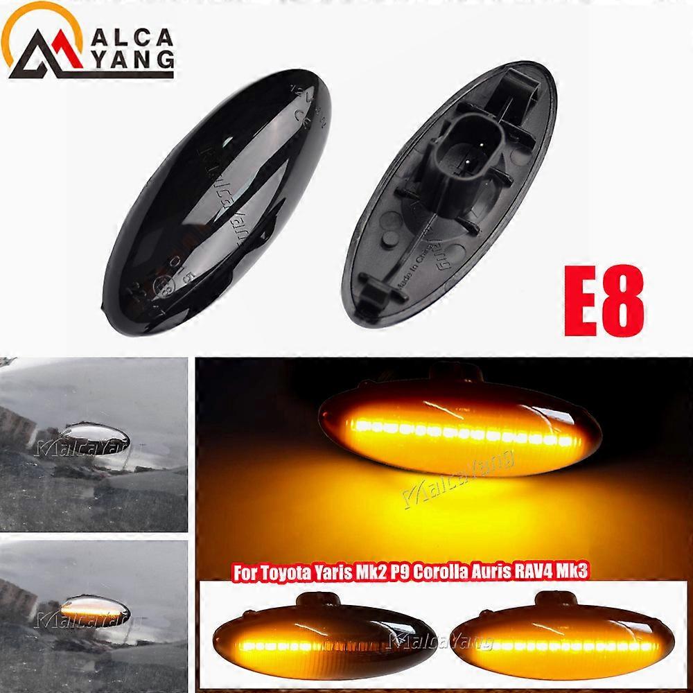 2 pieces Led Dynamic Side Marker Turn Signal car lights Sequential ...