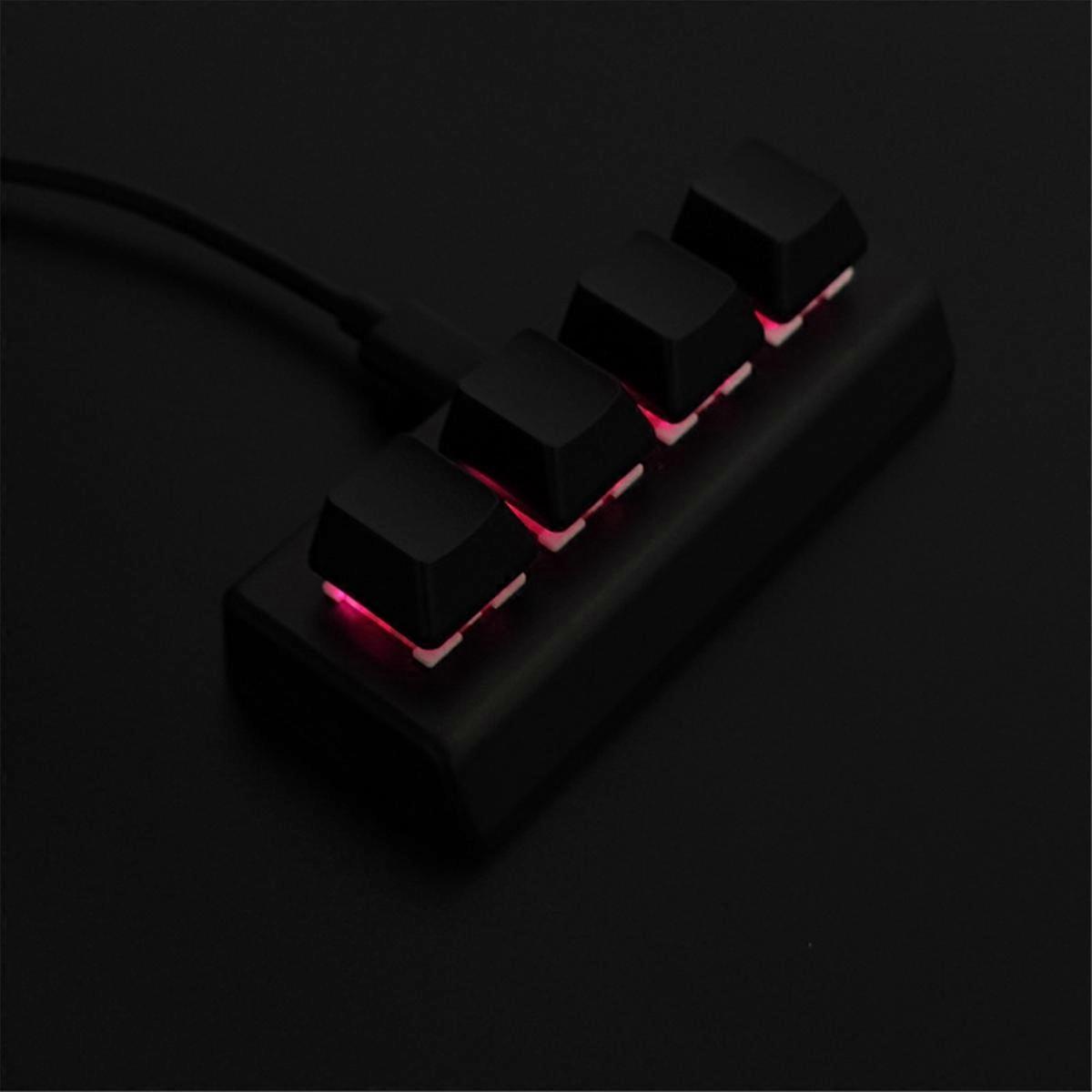 4 Keys Programmable Keypad Red Switch Ctrl C V Enter Mini Mechanical ...
