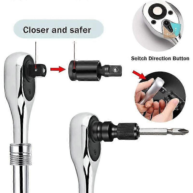 Ball Joint Socket Converter Set Impact Drive Tools, Impact Sockets, U ...