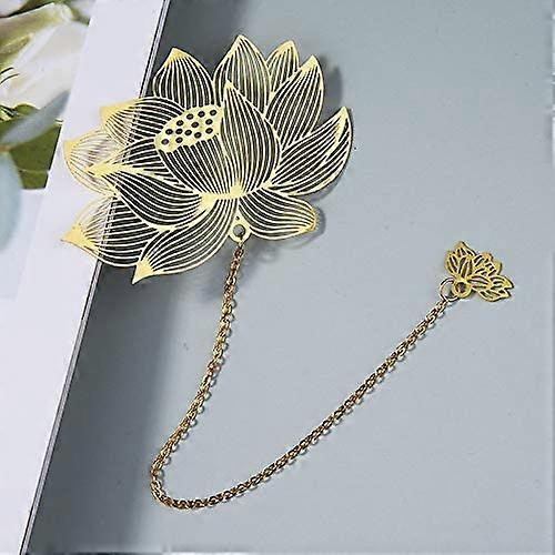 4 Pack Metal Bookmarks with Chain, Golden Hollow Bookmark for Book ...