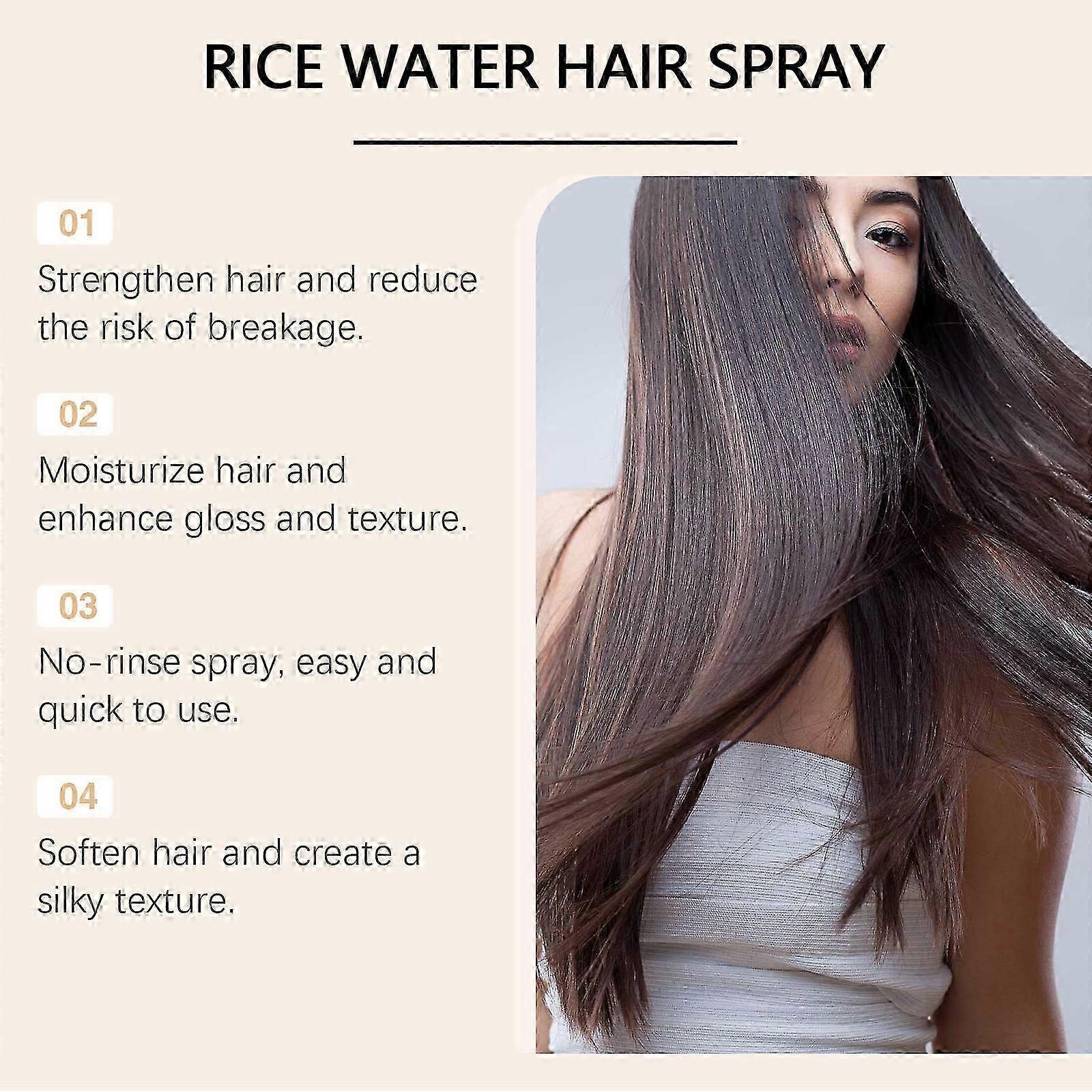 Rice Water for Hair Growth, Rice Water Spray with Rosemary & Vitamin E ...