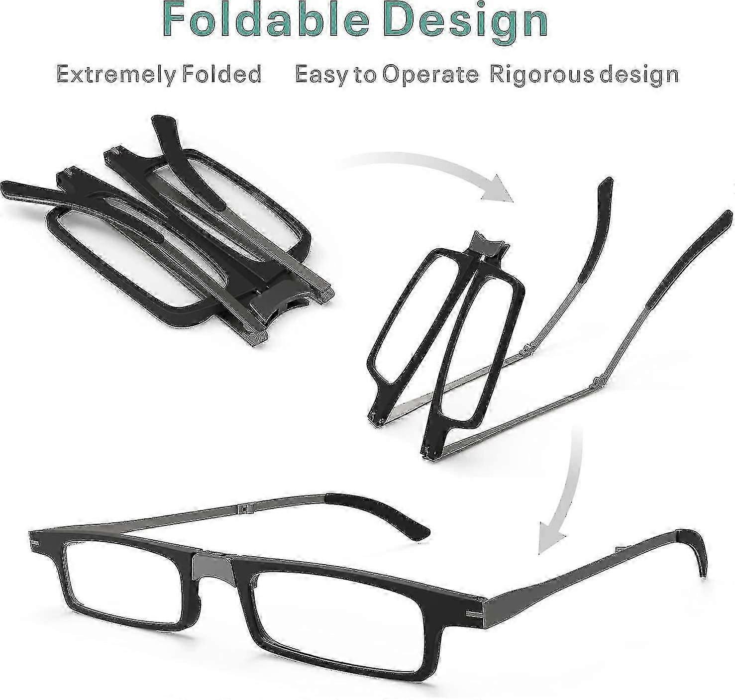 Ultra-light And Thin Foldable Reading Glasses Folding Readers For Men ...