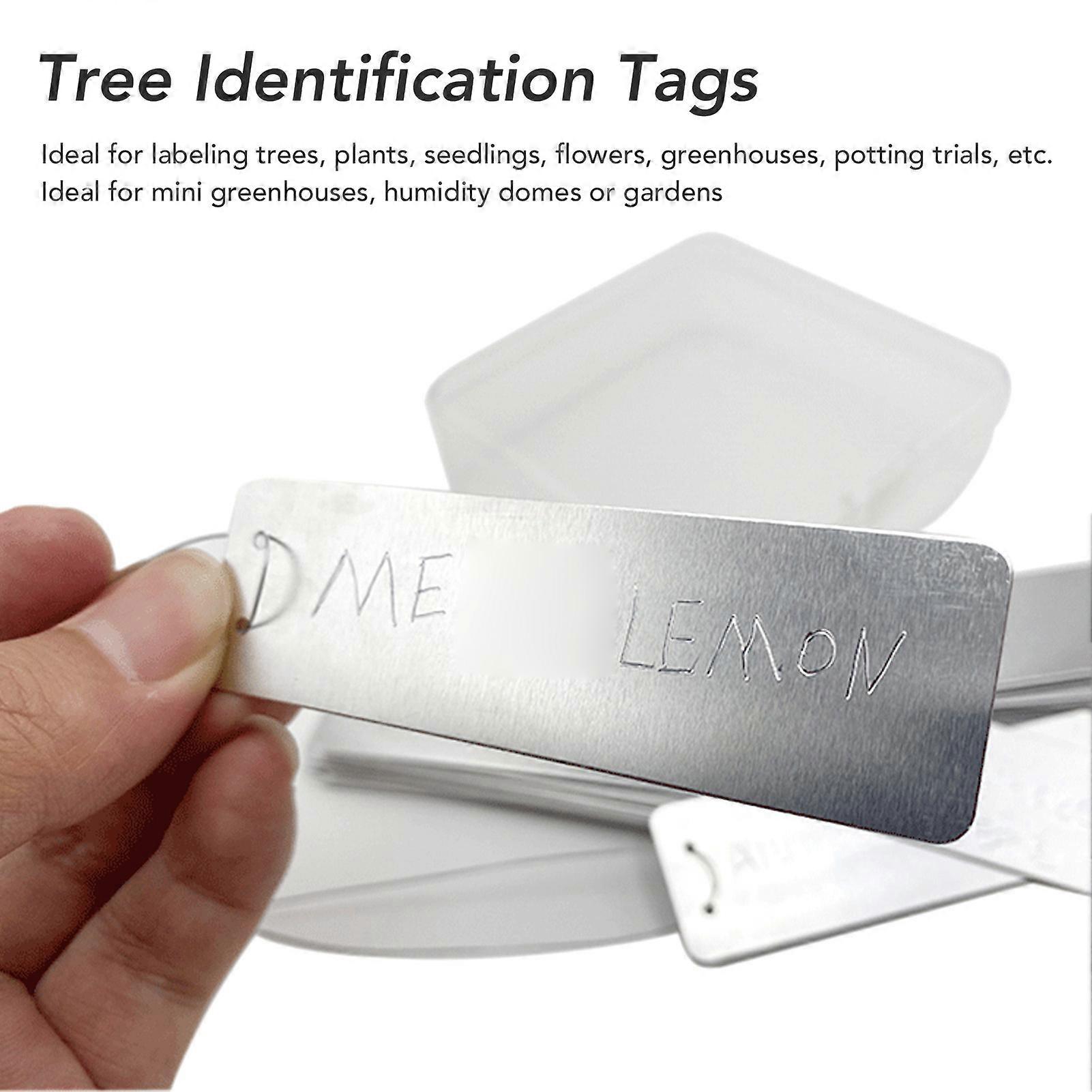 100pcs Plant Aluminium Tags Durable Weatherproof Metal Labels Garden ...