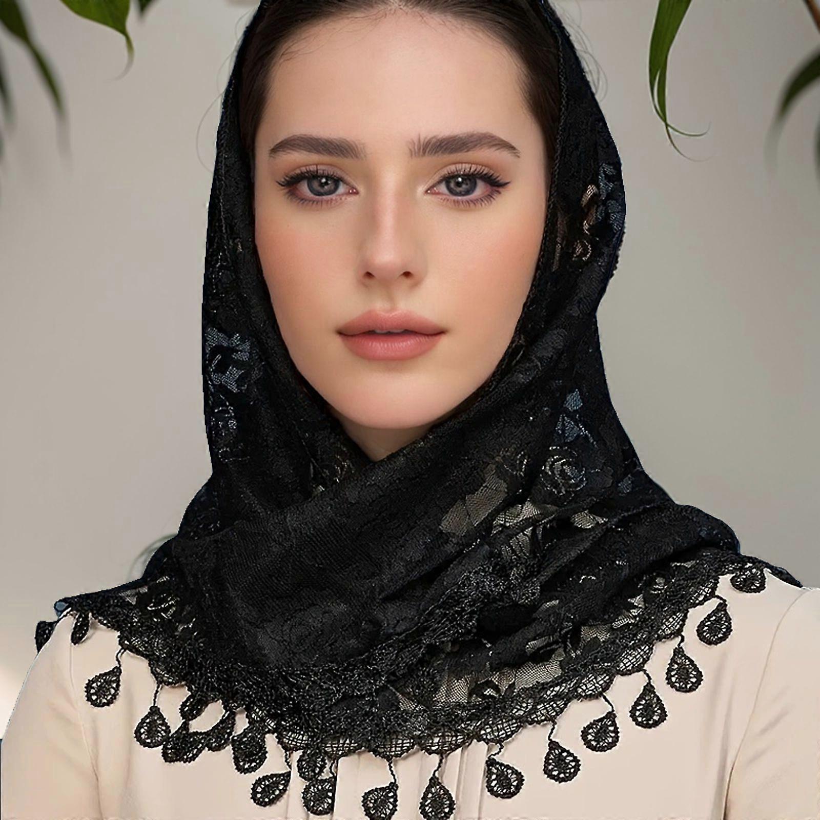 Elegant Mantilla Veils Mass Shawl for Formal Occasion Spanish Lace ...