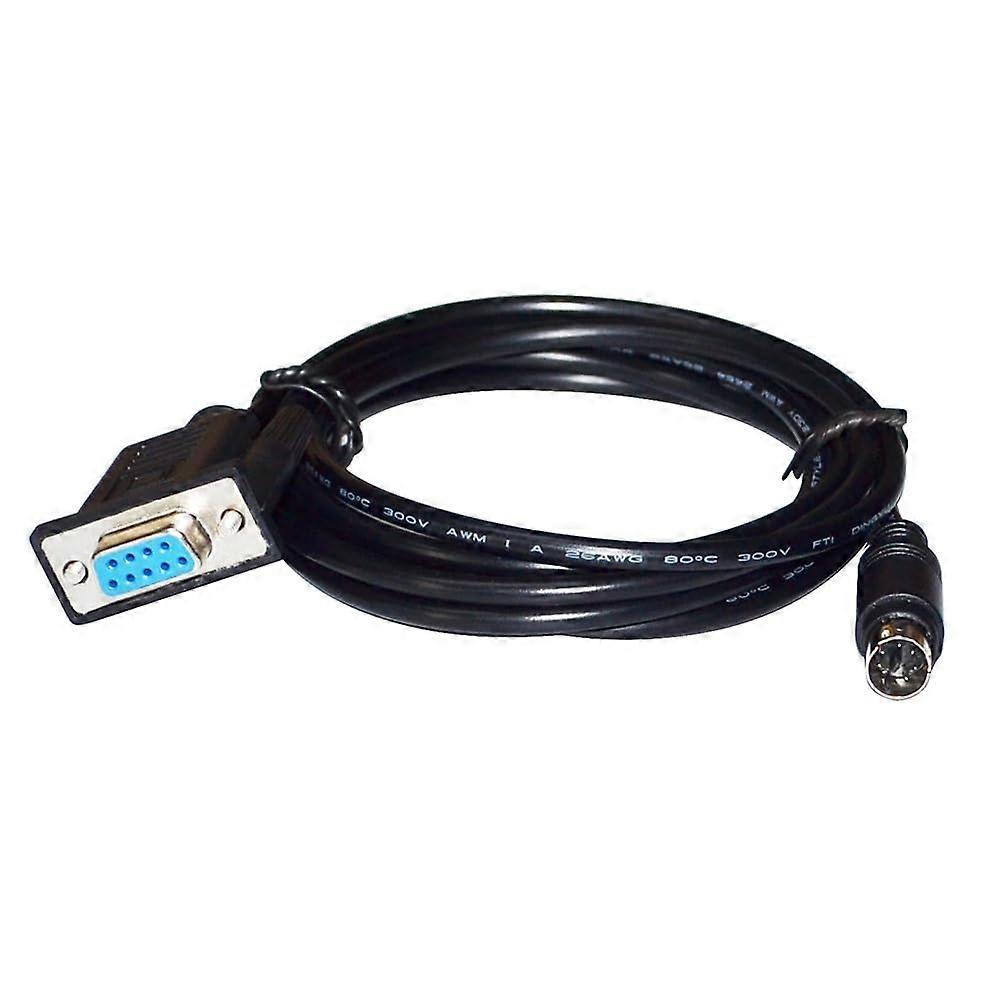 RS232 DB9 D-SUB 9 PIN to Mini DIN 6PIN MD6 PLC Programming Communication Cable 5.0M/16.4FT ...