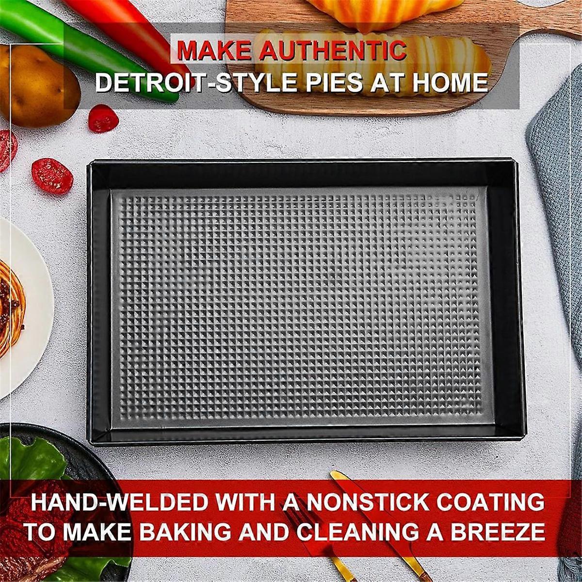 3 Pcs Detroit Style Pizza Pan Hard Rectangular Pizza Pans | Fruugo UK