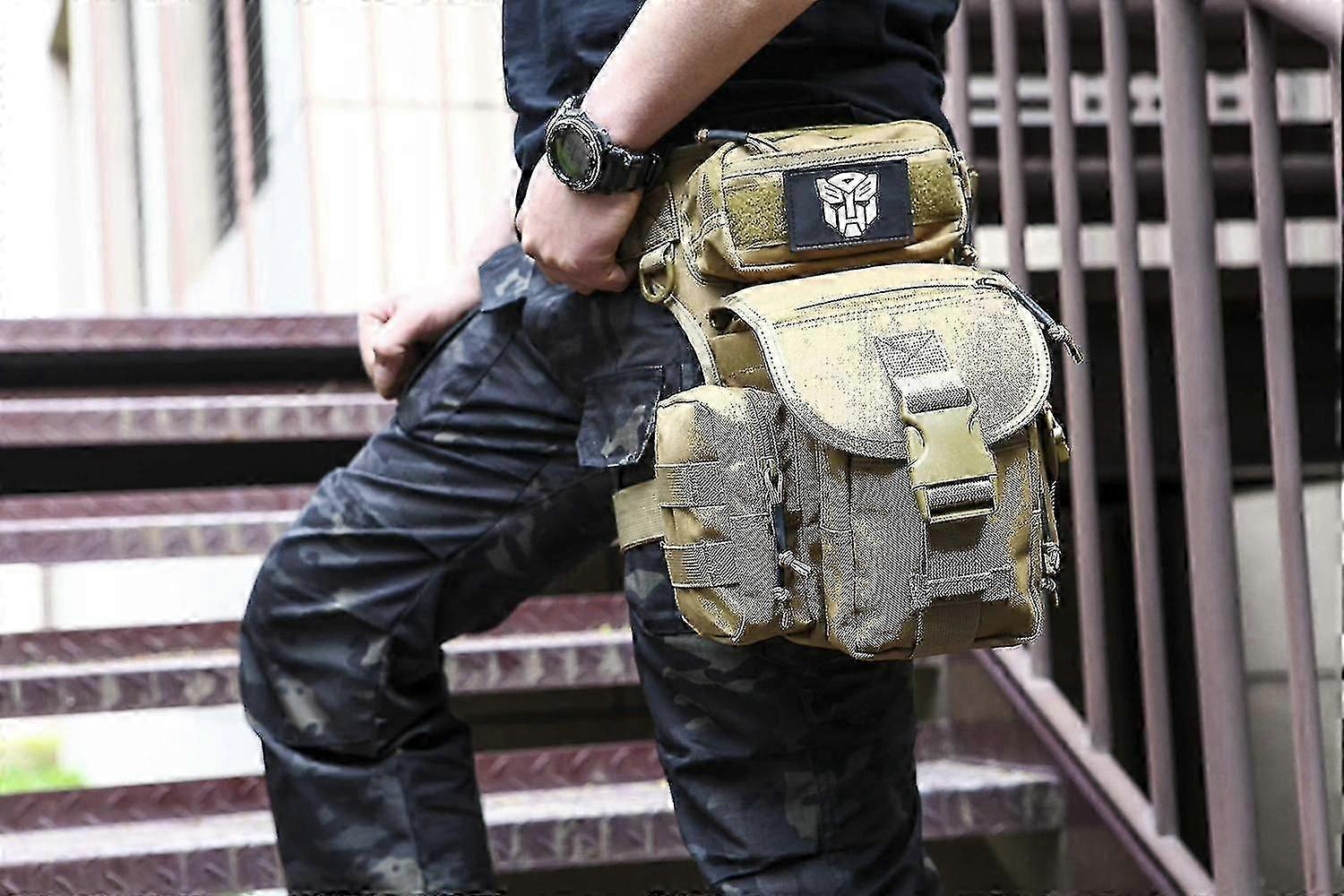 Waterproof Military Tactical Drop Leg Bag B Type Cross Leg Gear Outdoor ...