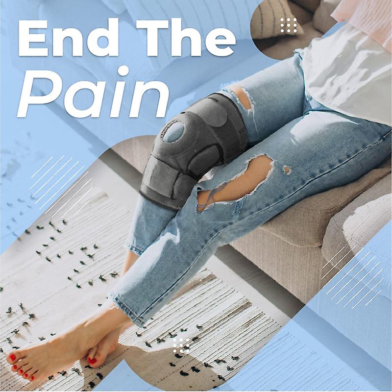 Knee Brace Protector Pad With Dual Metal Side Stabilizers Knee Support ...