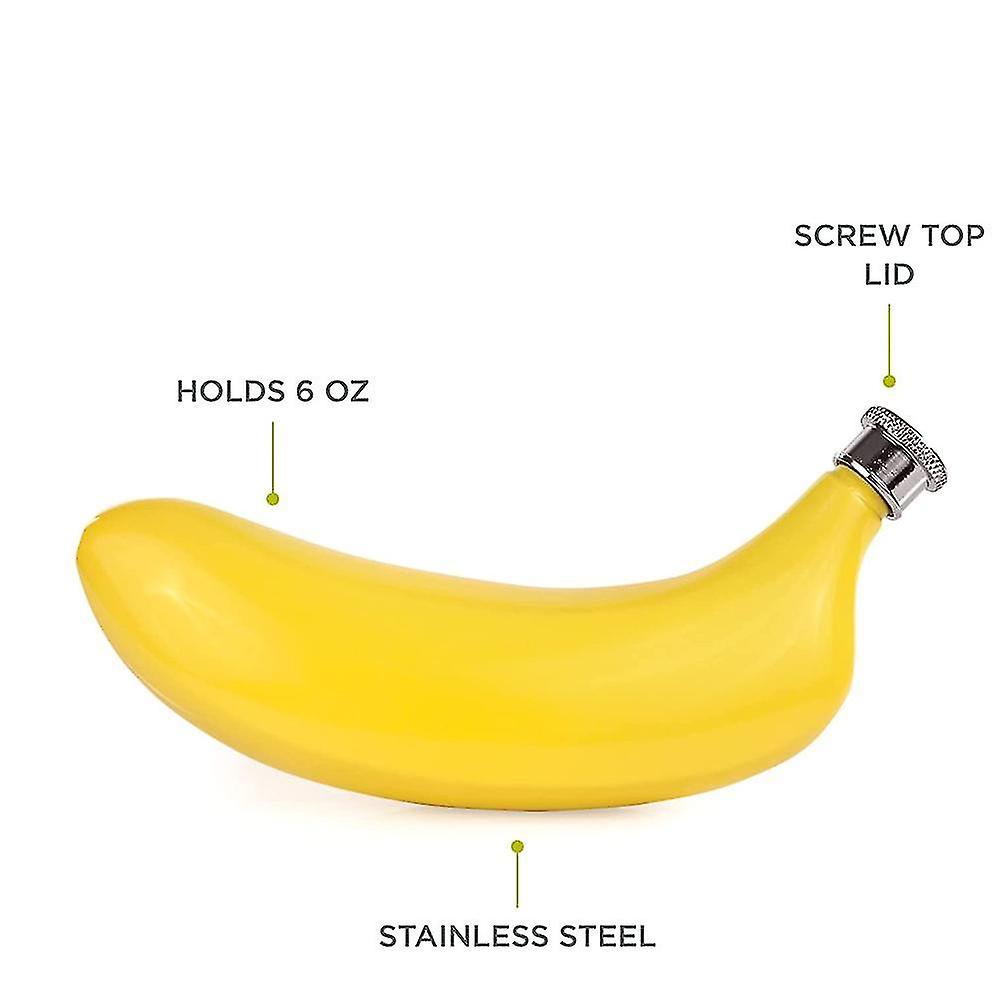 Banana Liquor And Alcohol, Tropical Fruit Novelty Flask With Screw Top ...