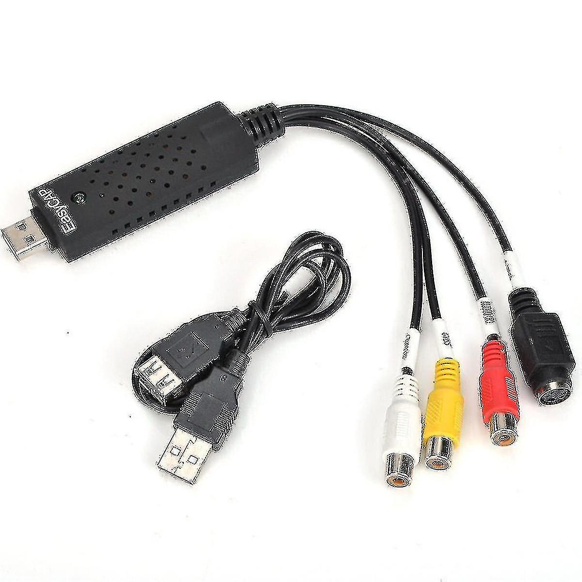 Usb 2.0 o Video Vhs Vcr Tv To Dvd Converter Capture Card Adapter ...