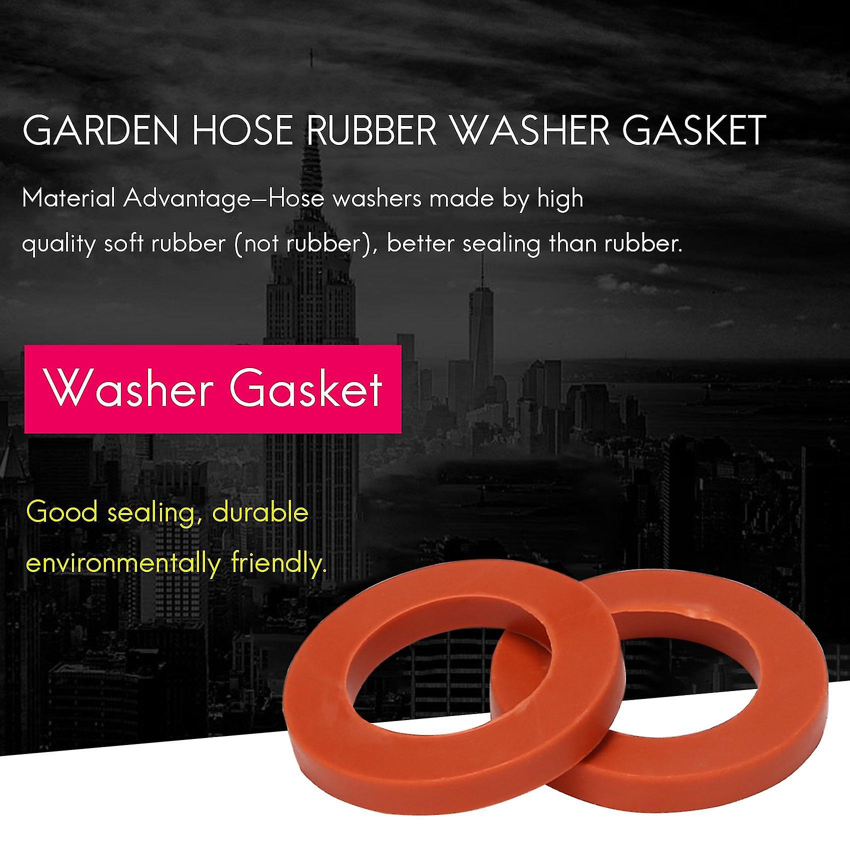 Outdoor Garden Hose Rubber Washer Gasket, 90pcs Red O-rings Rubber ...