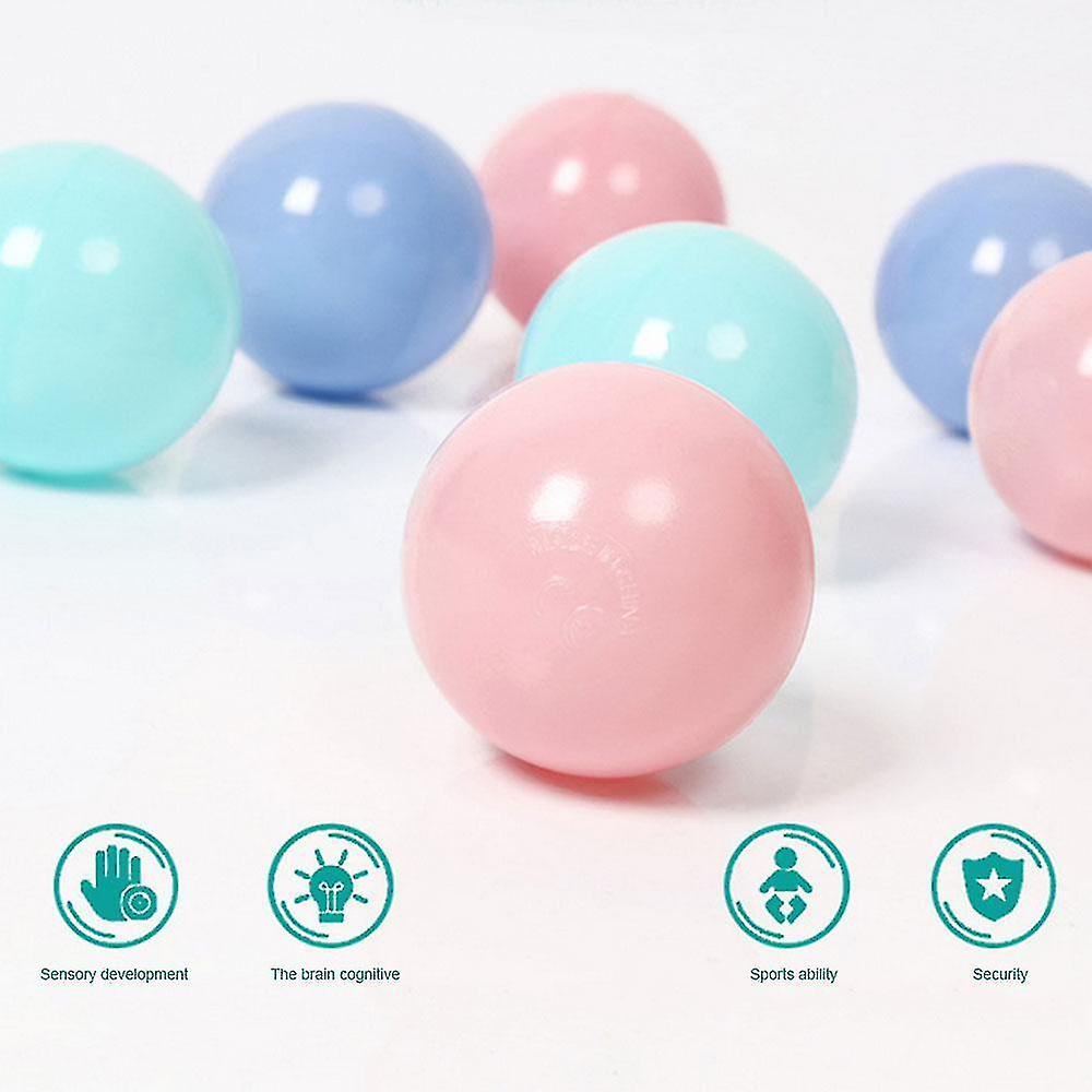 100 Pcs Multicoloured Soft Pit Balls, Plastic Play Balls Ocean Balls ...
