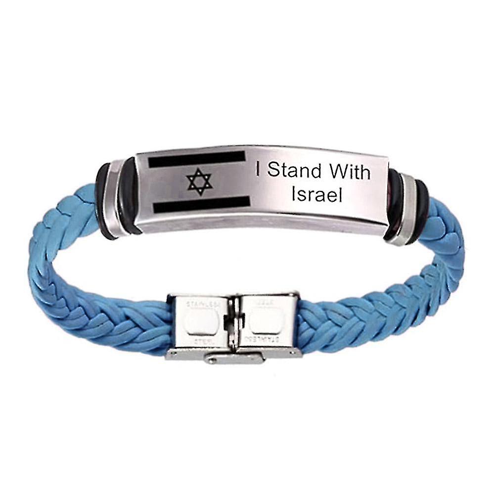 Israeli Flag Bracelet Stainless Steel Bracelet I Stand with Israel ...