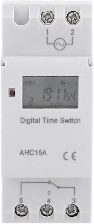 Digital weekly timer DIN rail timer Digital weekly timer Electronic ...