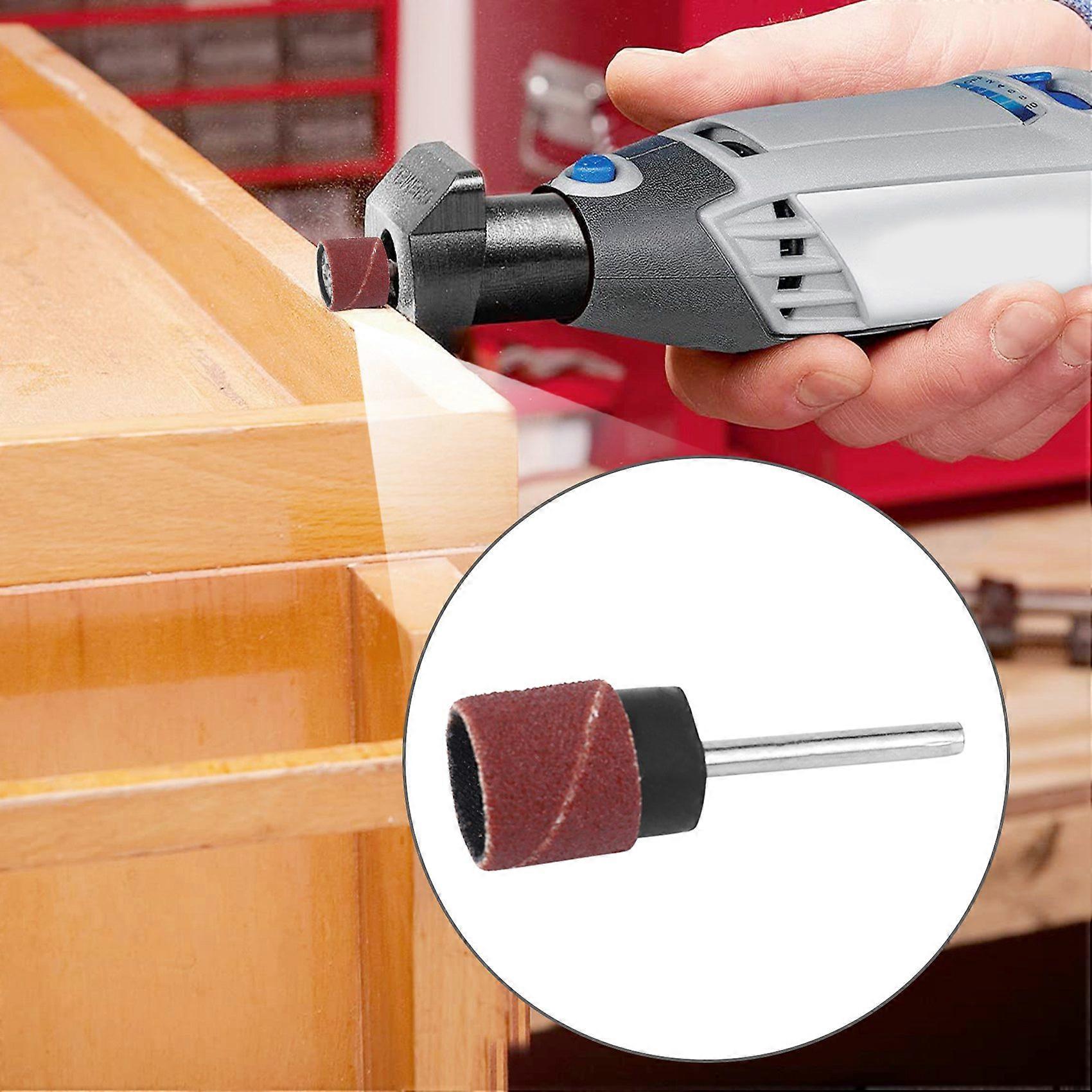 100pc 1/2" Sanding Bands Kit with 2 Sanding Drum Mandrel For Tools ...