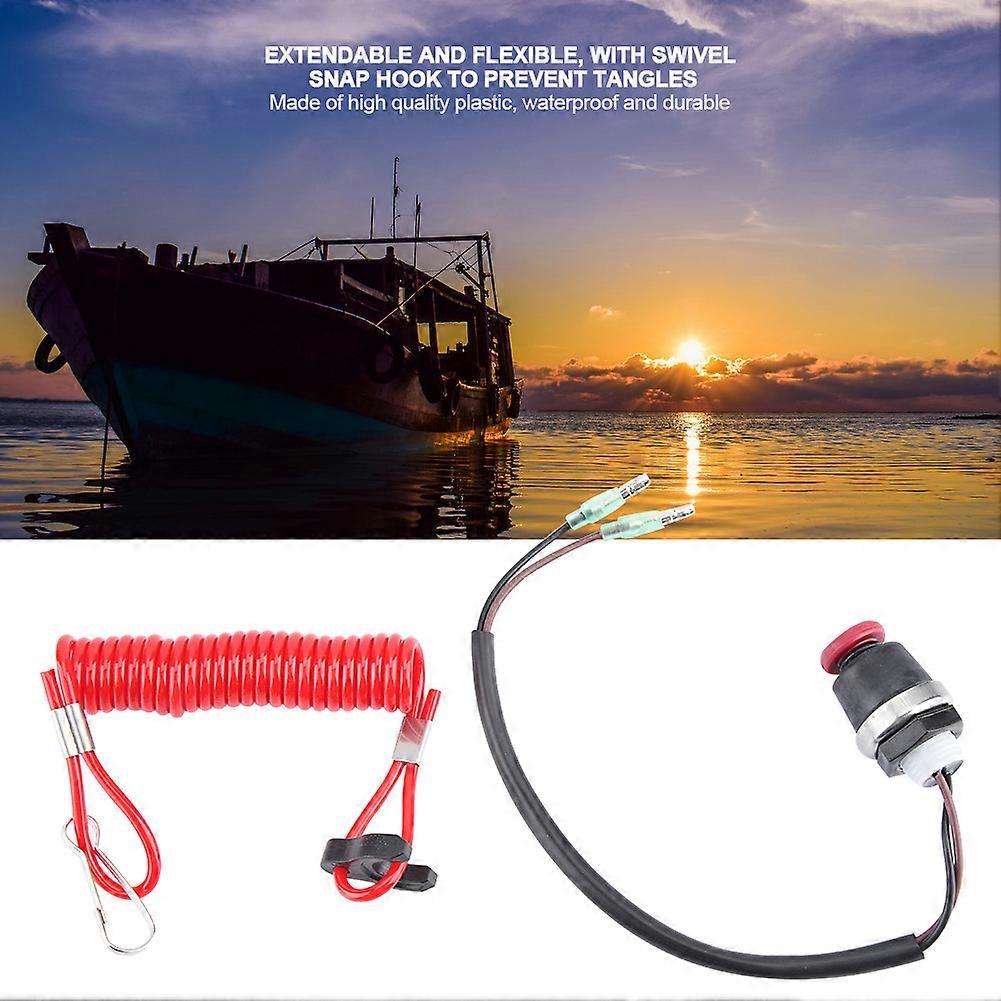 Outboard Engine Motor Kill Switch Safety Tether Cord for Marine Mercury ...