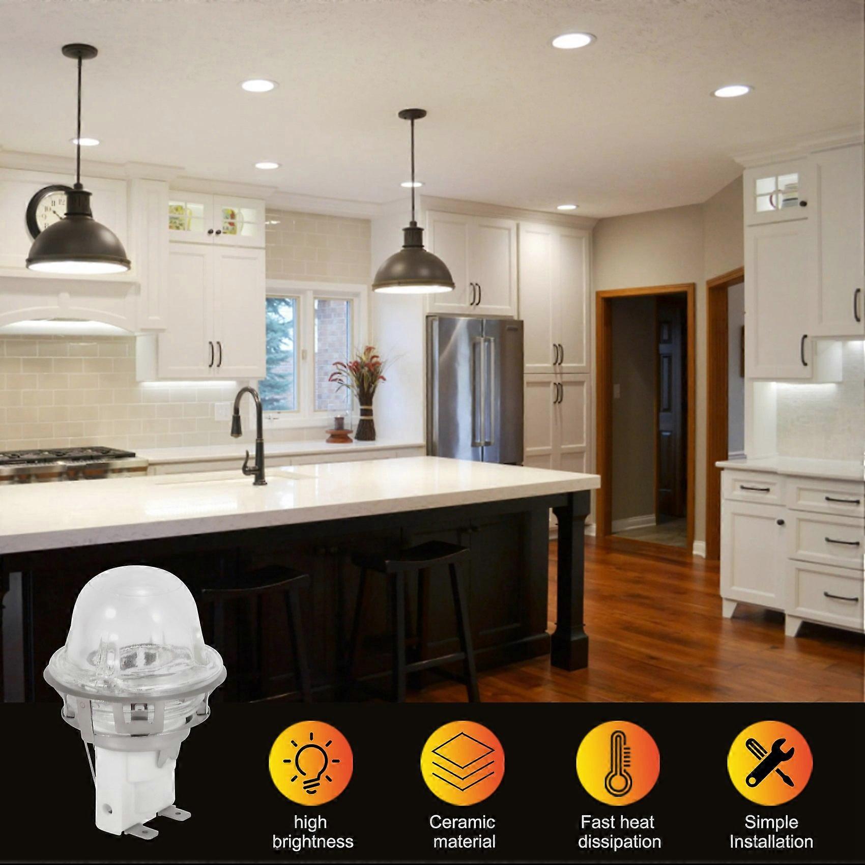 E14 Oven Lamp Holder Baking 15W/25W Illumination Lamp Holder Oven Lamp ...