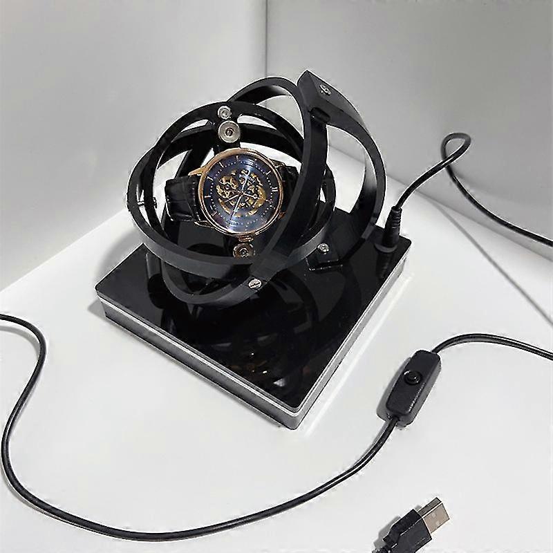 Premium 360 Rotating Watch Winder: Men's Luxury Mechanical Watch ...