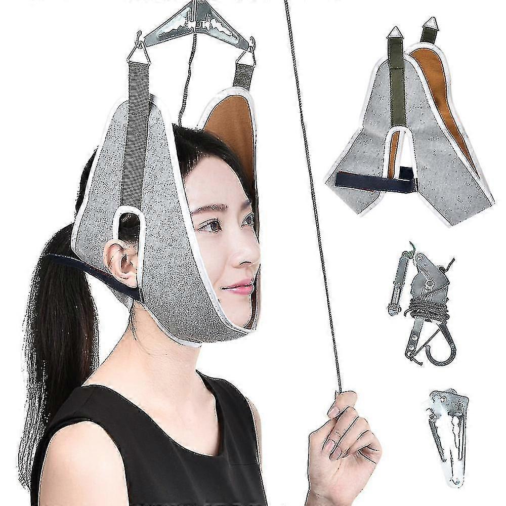 Hanging Neck Traction Apparatus Kit Adjustable Cervical Traction Device ...