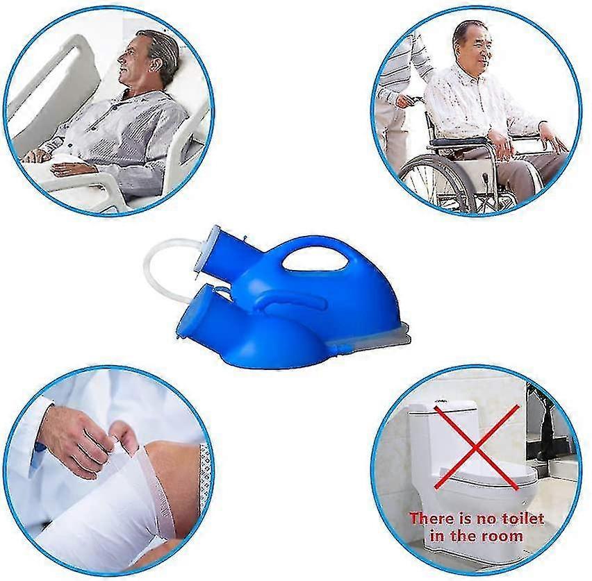 Men's Urinal With Hand-held 2000ml Large Capacity Portable Urine Cup ...