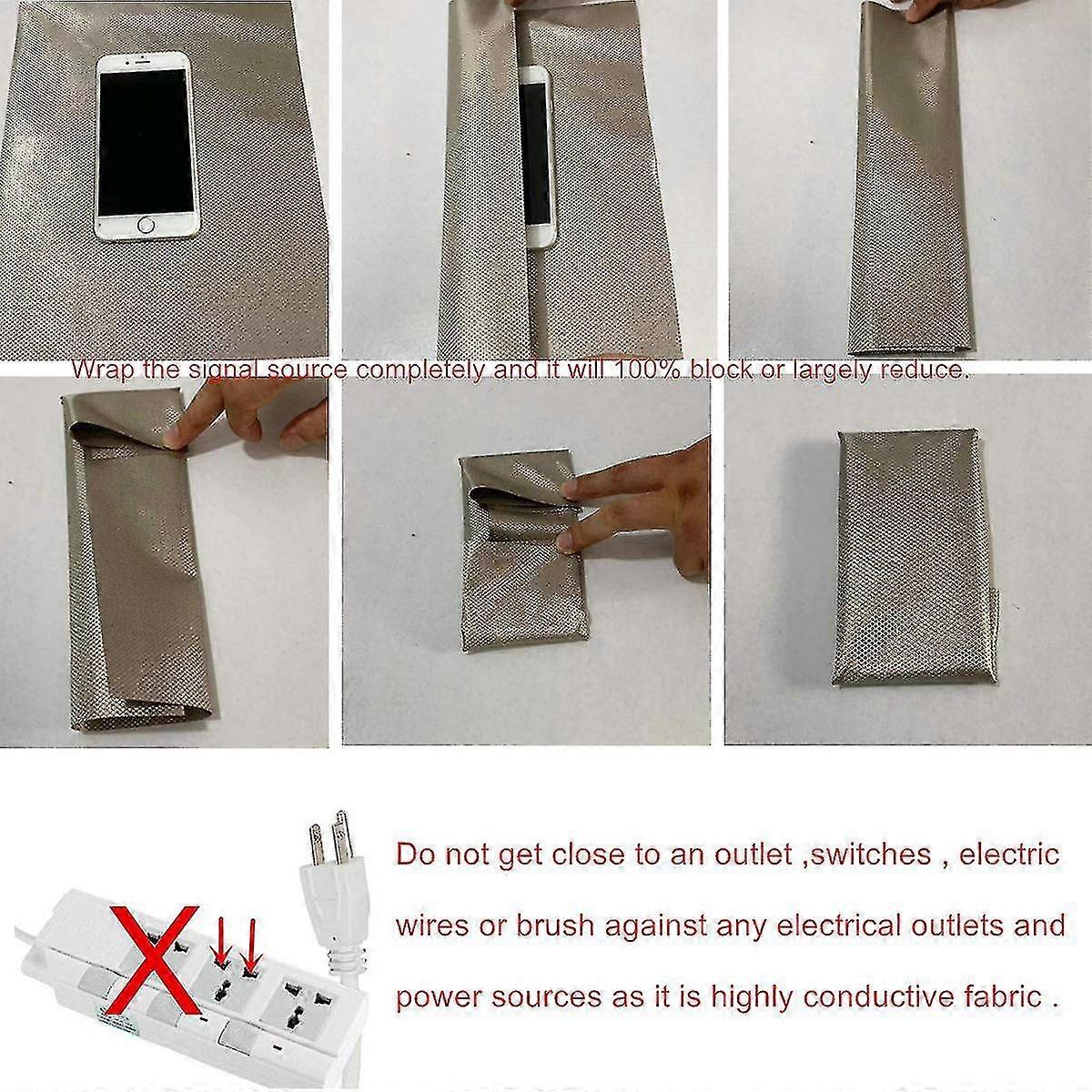 Faraday Fabric Rfid Shielding Block Wifi/rf Anti-radiation Conductive ...