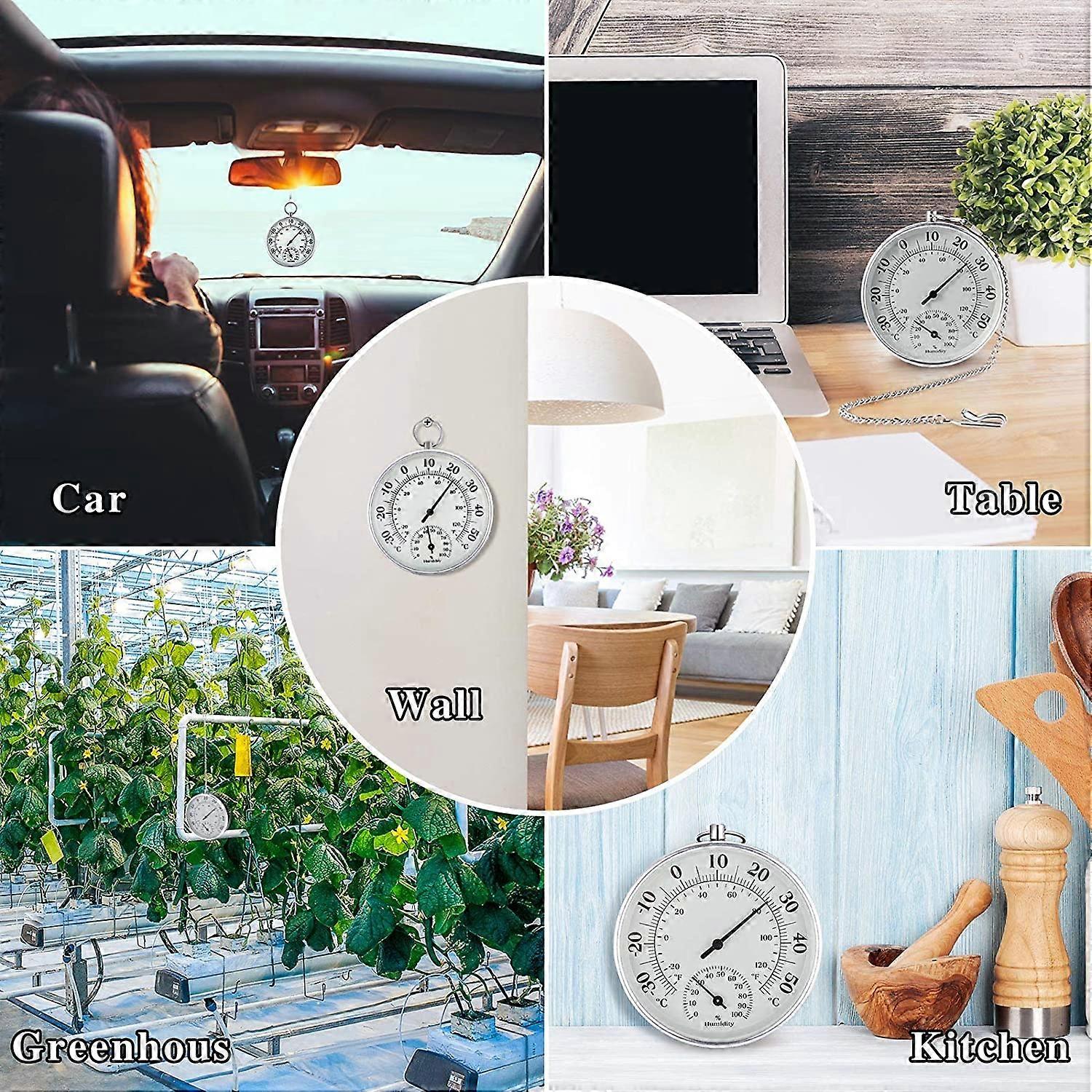 Indoor Thermometer Wireless Hygrometer Thermometer Humidity Gauge Meter ...