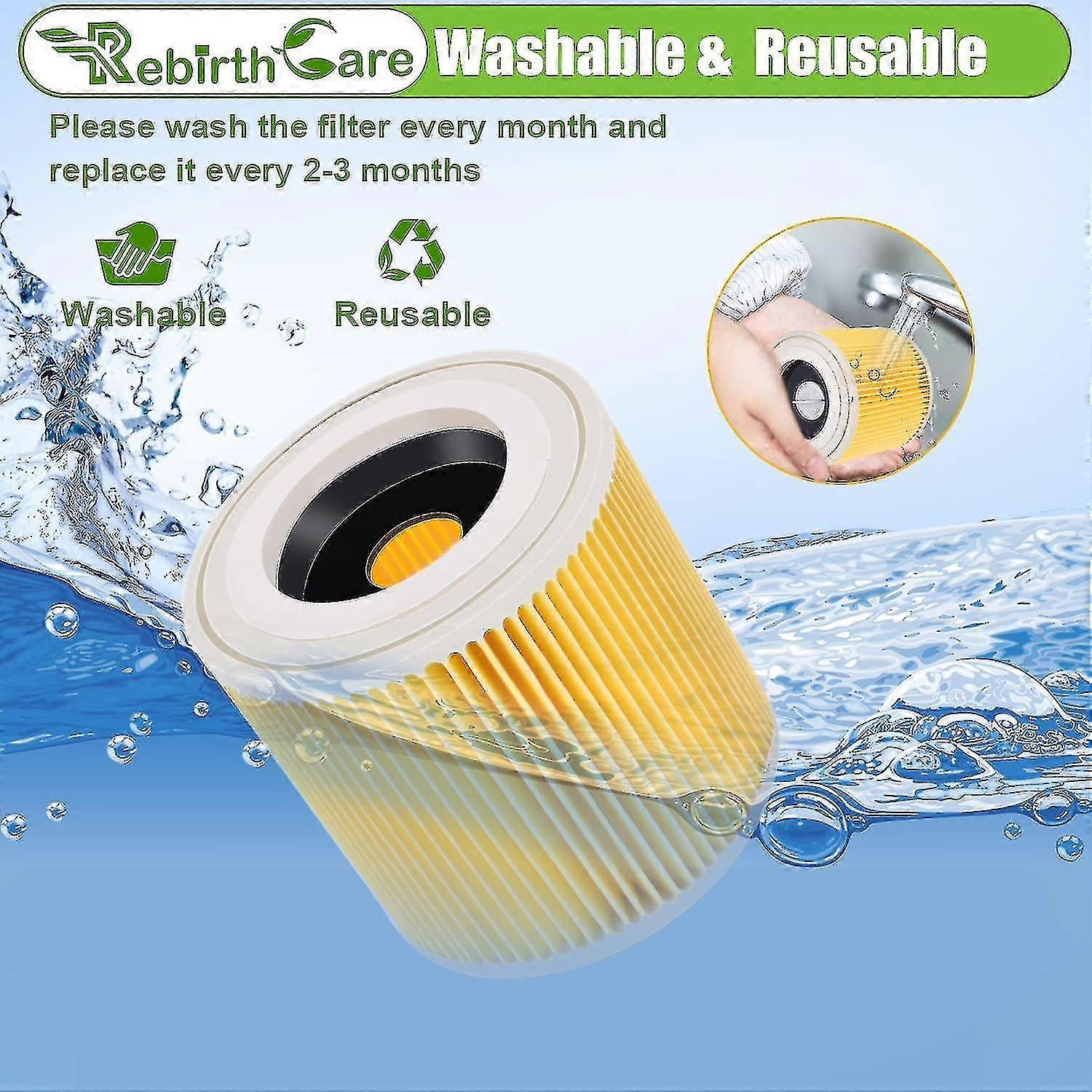 2 Pack Cartridge Filter For Wd3 Premium Wd2 Wd3 Wd3p Wd3 Mv2 Mv3 Filter ...