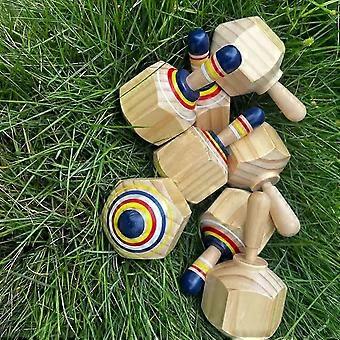 Toma Todo Pirinola Mexicana Spinner Mexican Wood Spinning Top Game ...