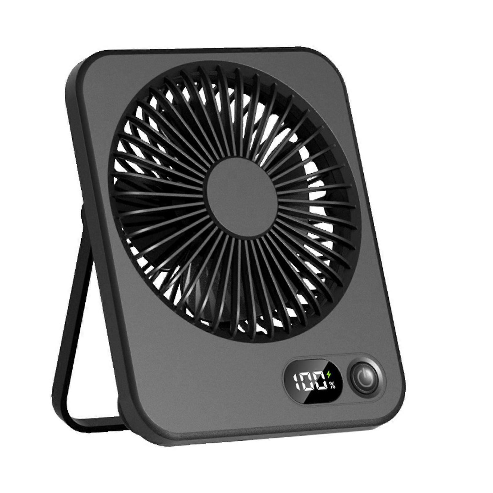 Desk Fan Rechargeable 1200mAh Battery Operated Standing Fan with ...