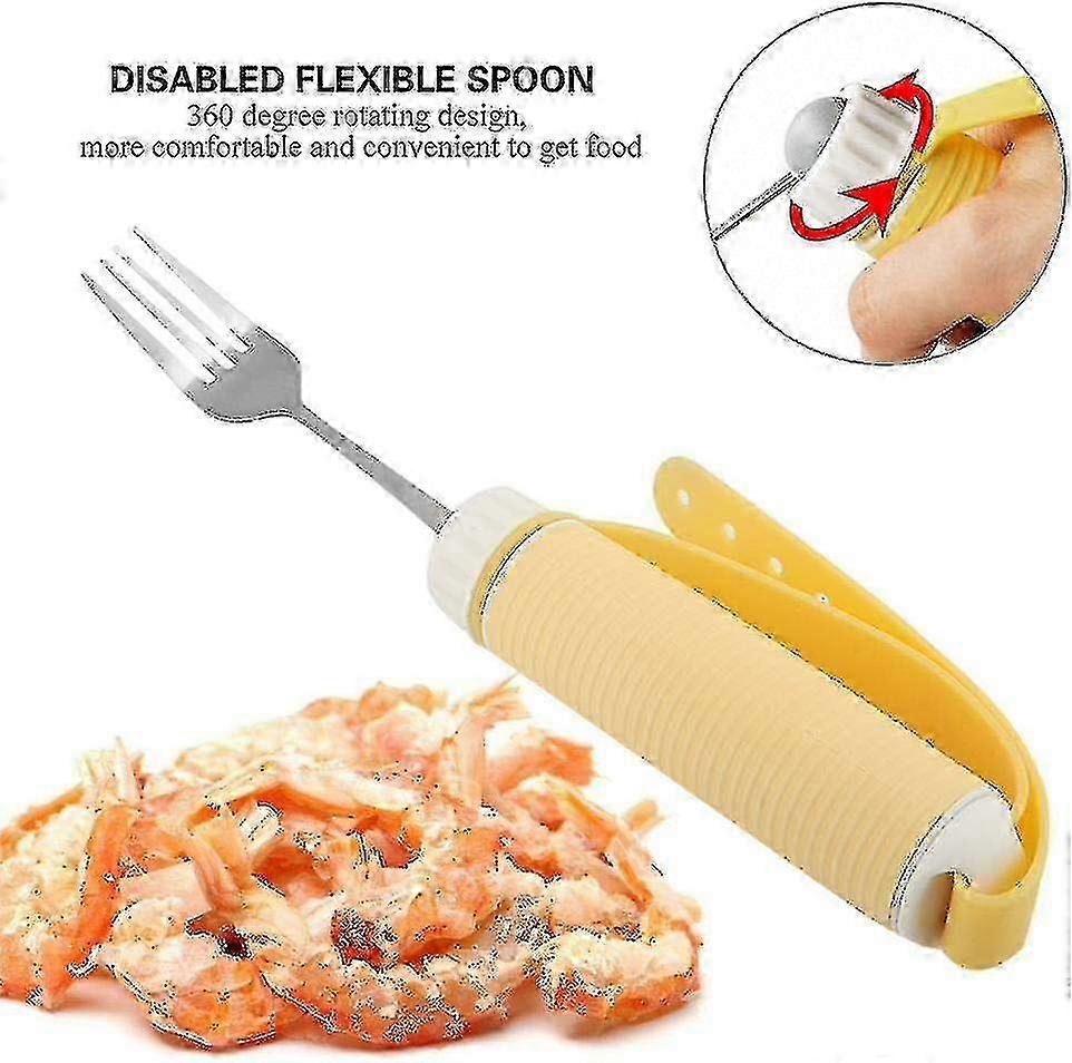 Disabled Patient Arthritis Elder Utensil Removable Flexible Rotating ...