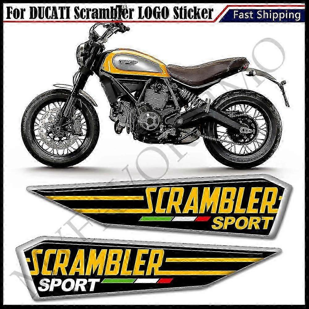 For Ducati Scrambler Tank Pad Stickers Decal Emblem Badge Logo ...