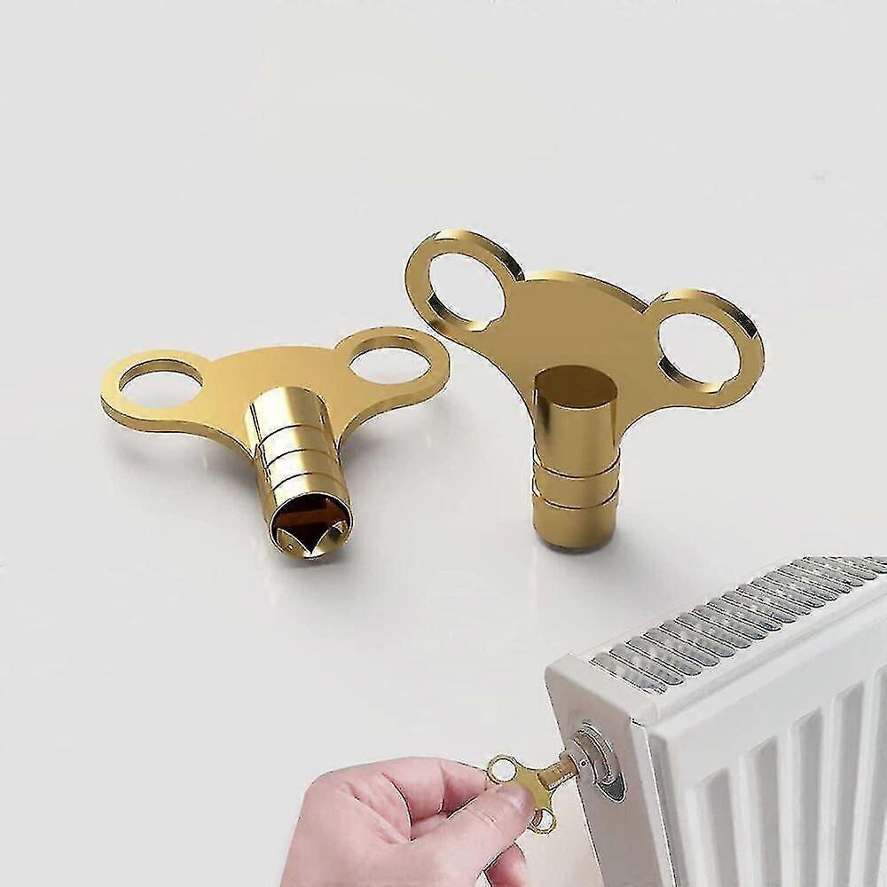 Radiator Plumbing Bleed Bleeding Key Keys Solid Brass For Venting Air ...