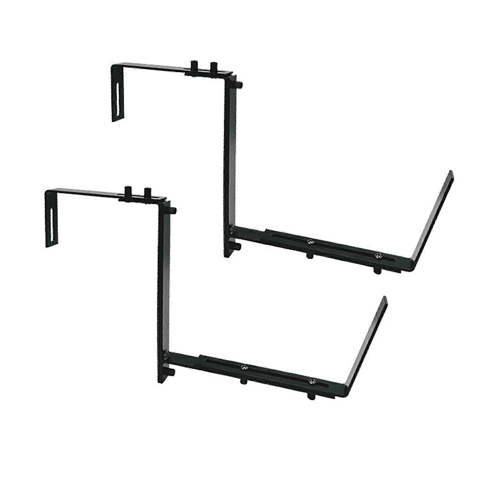 2/4Pcs Adjustable Window Box Bracket Wall Mount Flower Box Bracket ...